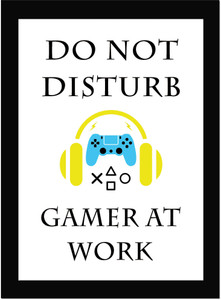 Do Not Disturb - Motivational Quote Framed Wall Poster, Inspirational ...
