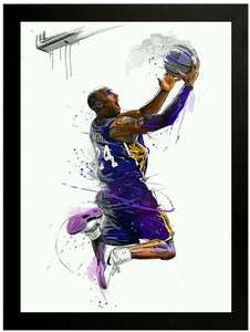 Kobe Bryant Basketball Player Wall Poster Paper Print - Sports posters ...
