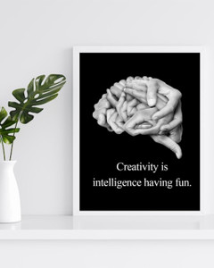 Motivational Quotes Creativity is Intelligence Having Fun! - Albert ...