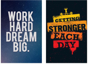 Funny / Inspirational / Motivational Posters. Pack of 2. Paper Poster ...