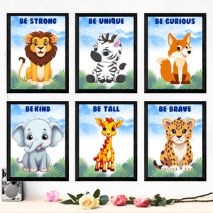 Family, Kids & Love Wall Posters|Safari Animals Nursery Wall Frames ...