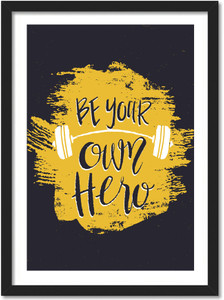 Motivational Quote Minimal Art Framed Poster For Room Office Zym etc ...