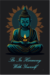 Buddha Yoga Posters for Wall Decoration (12 x 18), Meditation Posters ...