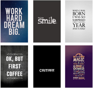 Funny / Inspirational / Motivational Posters. Pack of 6. Paper Poster ...
