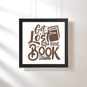 Get Lost In Book Motivational Quote Theme Home Wall Art Posters Paper ...