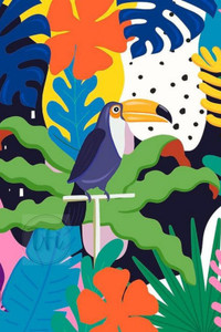 Wild Jungle Poster | Jungle Posters for Room | Unframed | With Self ...