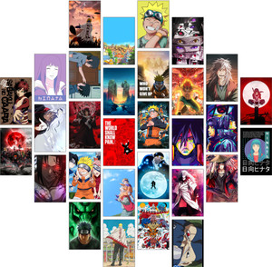 Paper9store Pack of 30 Naruto Posters Kit|Anime Room Decor| Self ...