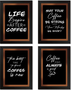 Coffee Inspirational Quotes 4 Motivational Poster Set Collection For ...