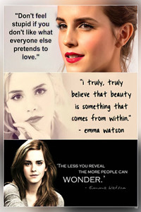 Emma Watson Quotes Zolto Matte Finish Poster Paper Print - Animation ...