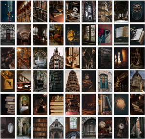 Pack of 54 Dark Academia Aesthetic Wall Collage Kit Posters | Posters ...