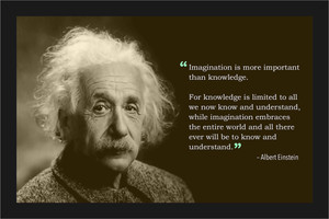 Albert Einstein Motivational Poster with A4 Frame F-139 Paper Print ...