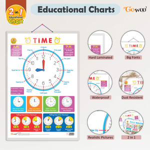 2 IN 1 DAILY ROUTINE AND TIME, 2 IN 1 ALPHABET AND NUMBER 1-10, 2 IN 1 ...