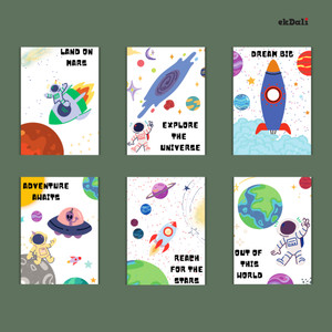 6 Inspirational Posters for Kids – Exploring Space and Beyond Paper ...