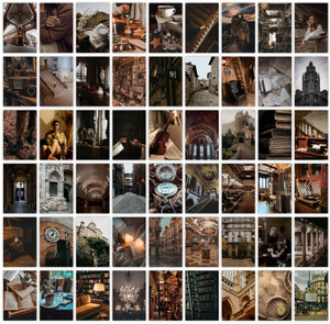 Dark Academia Wall Collage Kit - Pack of 54 Posters, Vintage Academic ...