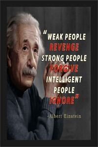 Albert Einstein Motivational Poster with A4 Frame F-122 Paper Print ...