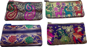 Mithila Creations Paithani Pouch Pouch Colourful - Price in India | Flipkart.com