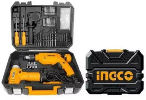 INGCO 108 Pcs Tool Kit with Electric Drill and Screwdriver - HKTHP11081 Power & Hand Tool Kit ...