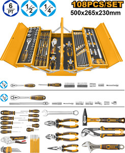 INGCO 108 Pcs Tool Chest Set HTCS151081 Hand Tool Kit Price in India - Buy INGCO 108 Pcs Tool ...