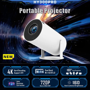 Vasugo HY 300 Android 4K projector (2300 lm) Portable Projector Price in India - Buy Vasugo HY ...