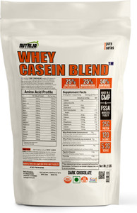 NutriJa WHEY CASEIN BLEND - A Blend of Whey Isolate - 2 lbs (Dark Chocolate) Casein Protein ...