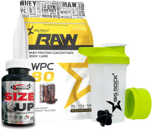 BIG ROCK NUTRITION Size Up, Shaker and Raw WPC 80 Whey Protein Price in India - Buy BIG ROCK ...