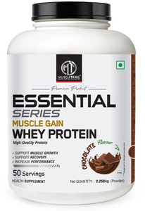 Muscle Trail Essential Series Muscle Gain Whey Protein | Support Muscle Growth, Recovery Whey ...