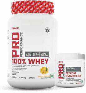 GNC Pro Performance 100% Whey + Creatine Monohydrate Combo Creatine Price in India - Buy GNC Pro ...