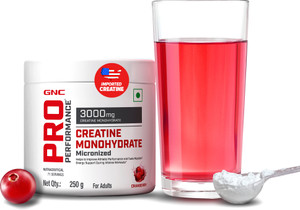 GNC Pro Performance Creatine Monohydrate ( Cranberry, 250gms) Creatine Price in India - Buy GNC ...
