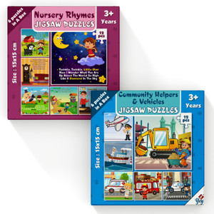 Yey Community Helpers and Nursery Rhymes Jigsaw Puzzles for Kids | PACK ...