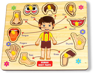 SHALAFI Learning Human Body Parts Puzzle Board Game Jigsaw Puzzles ...