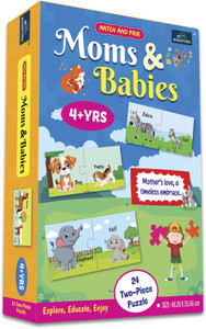 BOOKFORD Match & Pair - Mom & Babies Jigsaw Puzzle Game & Fun and ...