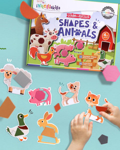 Intelliskills Educational Shapes & Animals Jigsaw Puzzles | Early ...