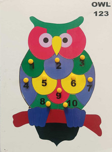 ROBOTO Wooden Owl Number Puzzle Board for Kids (Pack of 1 Pc) - Wooden ...