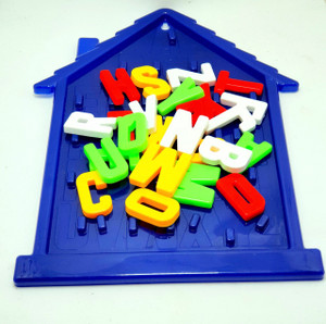 Midhash English Alphabet Puzzle Uppercase ABCD Puzzle Board with Knob ...