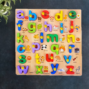 Plus Shine Small Alphabet Matching Puzzle Board Learning Educational ...