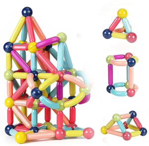 Dherik Tradworld 42 PCS Magnetic Balls and Rods Building Sticks Blocks Set, Children's - 42 PCS ...