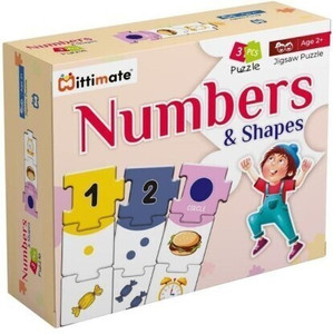 मिट्टीमेट Number & Shape Jigsaw Puzzle for Kids Age 2-4 I 54 Pieces ...