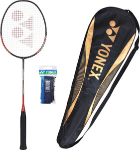 YONEX badminton racket, nanoflare speed 7, racquet, 80 gms,32 lbs, isometric, graphite Red ...