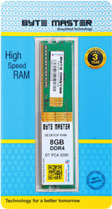 BYTE MASTER DDR4 DDR4 8 GB (Single Channel) PC (RAM 8GB DDR4 3200 Mhz) - BYTE MASTER : Flipkart.com