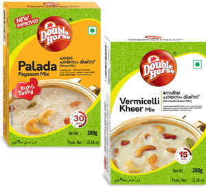 Double Horse Sweet Surprise Payasam Combo (Pack of 2) | Palada Payasam Mix 300g & Vermicelli ...