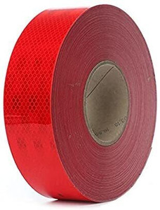 MPI High Intensity Prismatic Grade Reflective Tape 2 Inches x 8 Meters Color Red 50 mm x 8 m RED ...