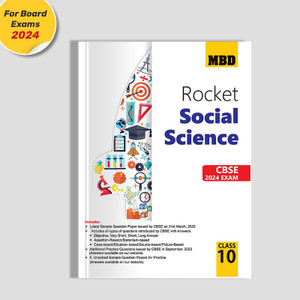 MBD Rocket CBSE Sample Papers Class 10 Social Science For Board Exam 2024: Buy MBD Rocket CBSE ...