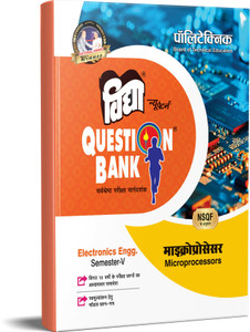 Vidya Question Bank 2023 Polytechnic Electronics Engineering Semester Vth Microprocessors: Buy ...