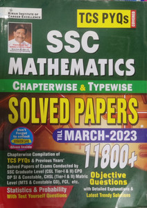 Kiran Ssc Math Tcs Pyqs Chapter Wise & Type Wise Solved Paper March- 2023 11800+: Buy Kiran Ssc ...