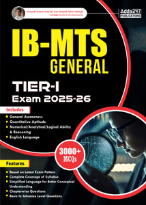 Intelligence Bureau IB MTS (General) 2025-2026 Tier - I Multi Tasking Staff Exam Book With 3000 ...