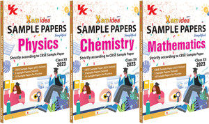 Xam Idea Sample Papers Simplified Bundle Set Of 3 Books (Physics, Chemistry, Mathematics) Class ...