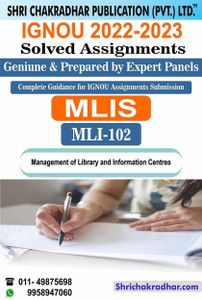 IGNOU MLI 102 Solved Assignment 2022-23 Management Of Library And Information Centres IGNOU ...