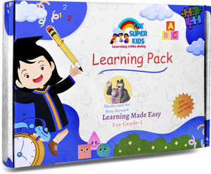 TheSuperKids Learning Pack For Grade-1 Reusable And Untearable ...