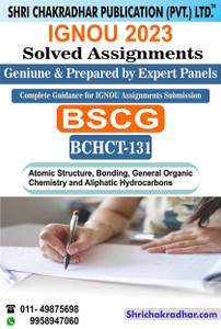 IGNOU BCHCT 131 Solved Assignment 2023 Atomic Structure, Bonding ...