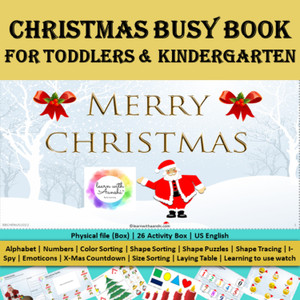Christmas Busy Book For Pre School K.G, Printable Activities, Learning ...